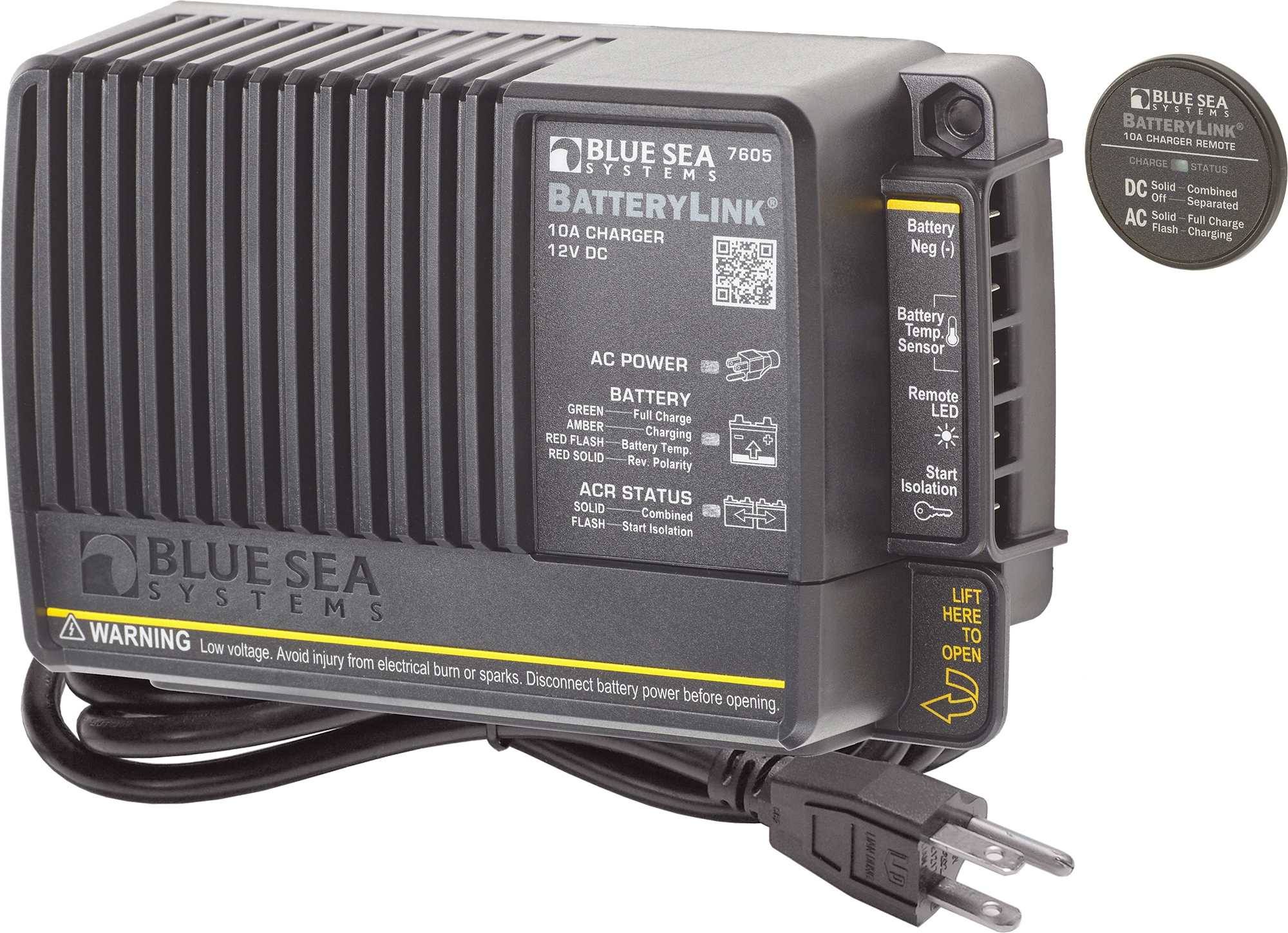BLUE SEA SYSTEMS 10A BatteryLink® Charger (North America) - 7605 ...