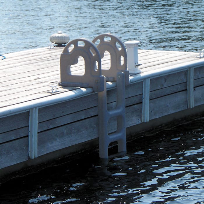 DOCKEDGE Roto Molded Ladder 4 Step Grey - 2064-F - False Creek Fuels ...