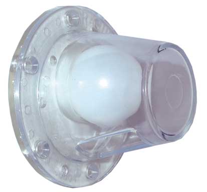 RABUD Sea Scupper 1" Drain (Clear) - SS1-C - False Creek Fuels and Parts
