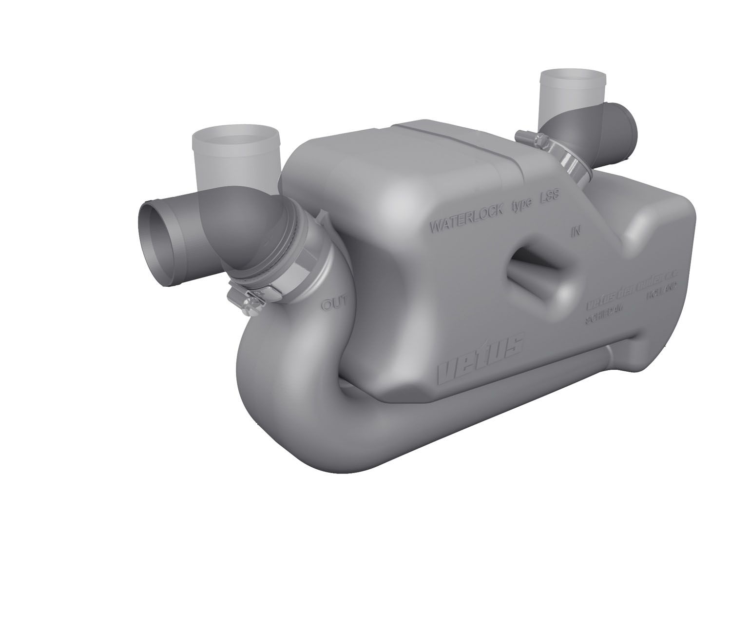 VETUS Plastic Water Lock Muffler - LSS40A - False Creek Fuels and Parts